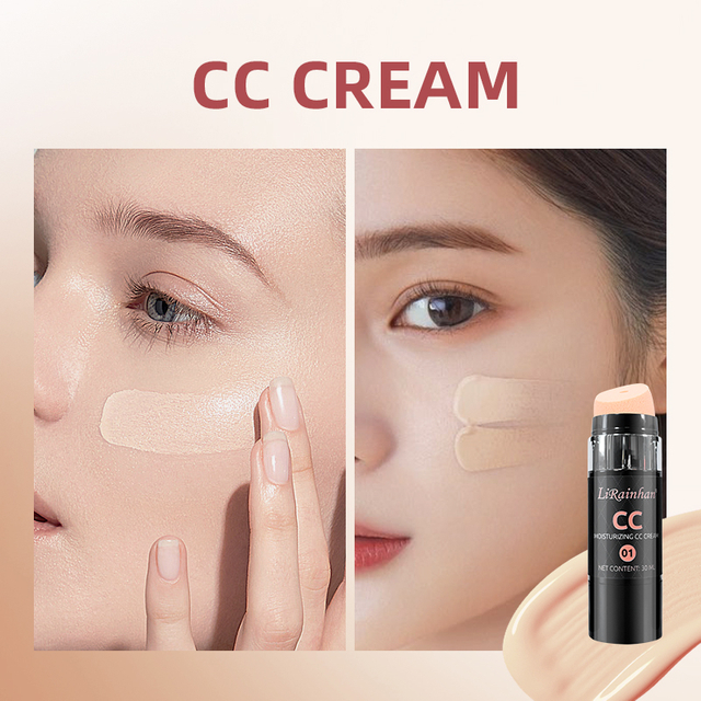 Air Cushion CC Stick Moisturizing CC Cream Concealer Full Coverage Foundation Makeup Color ...